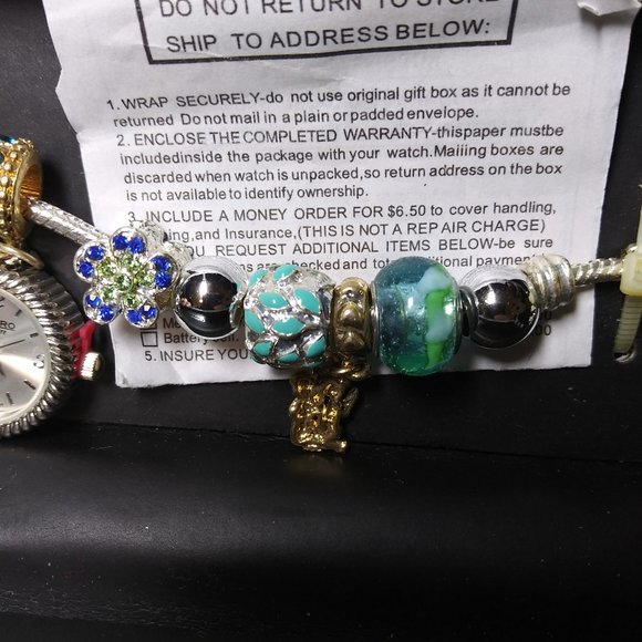 Figaro Couture | Jewelry | Figaro Couture Watch Charm Bracelet New ...